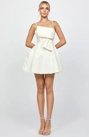 BARIANO Kaelynn Bow Mini Dress