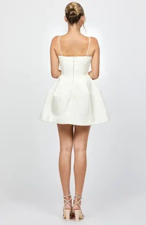 BARIANO Kaelynn Bow Mini Dress