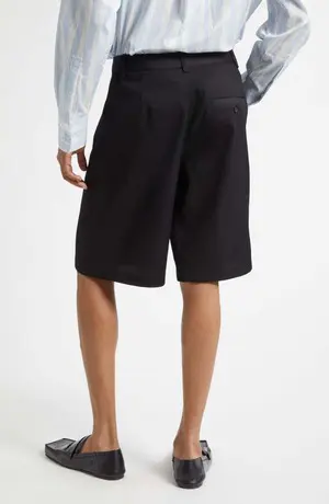 Jacquemus Le Short Camargue Virgin Wool Shorts - Black
