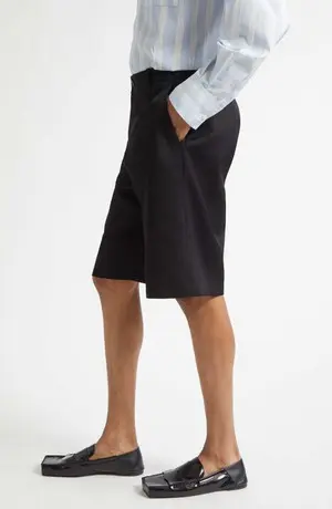 Jacquemus Le Short Camargue Virgin Wool Shorts - Black