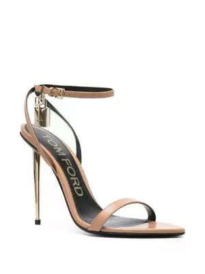 TOM FORD Padlock Ankle-strap Sandals - Brown