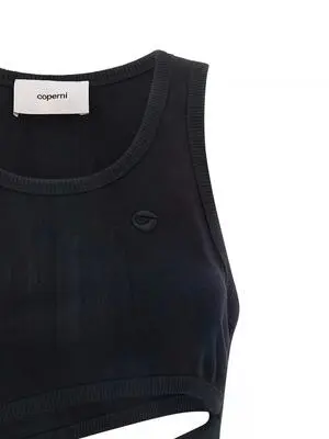 Coperni Spiral Tank Top - Black