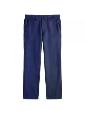 Polo Ralph Lauren Embroidered-logo Trousers - Blue
