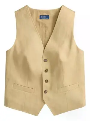 Polo Ralph Lauren Buttoned Hemp Vest - Neutrals