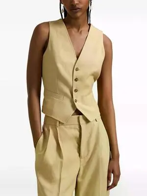 Polo Ralph Lauren Buttoned Hemp Vest - Neutrals
