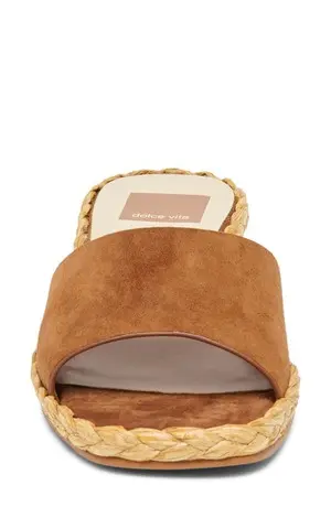 Dolce Vita Dixi Suede Slide Sandal - Brown Suede