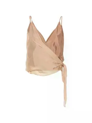 ALYSI V-neck Tie Top