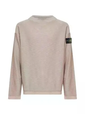 Stone Island Ribbed Crew-neck Long-sleeve Sweater - Neutrals