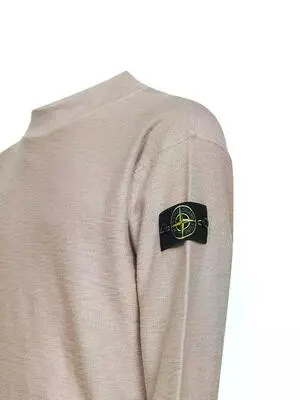 Stone Island Ribbed Crew-neck Long-sleeve Sweater - Neutrals