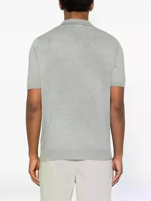 LARDINI Collared Short-sleeve T-shirt - Green