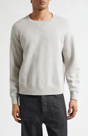 Visvim Jumbo Fine Wool & Cotton Sweatshirt - Grey