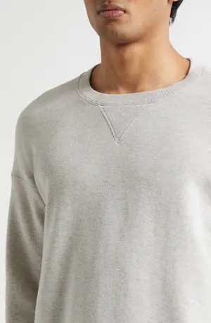 Visvim Jumbo Fine Wool & Cotton Sweatshirt - Grey
