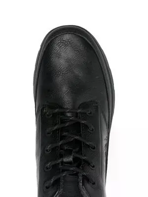 BUGATTI Embossed Lace-up Booties