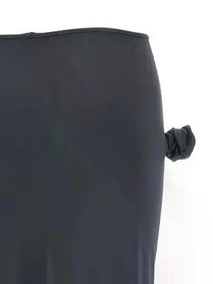 Coperni Flower Slit Midi Skirt - Grey
