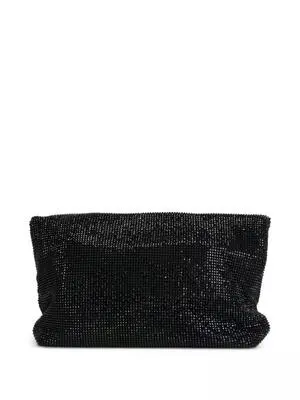TWENTY FOURHAITCH Beaded Ruched Clutch