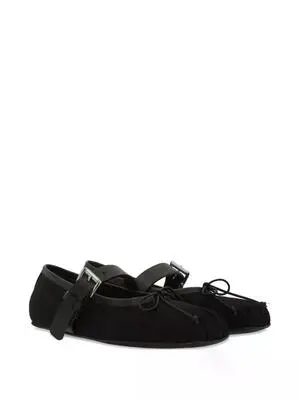 ANN DEMEULEMEESTER Zoey Buckled Ballet Flats - Black