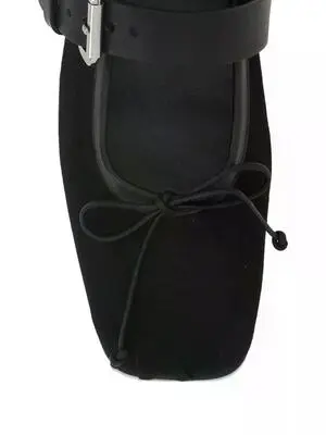 ANN DEMEULEMEESTER Zoey Buckled Ballet Flats - Black