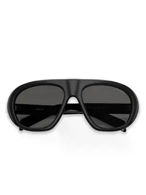 Prada Wrap-frame Tinted Sunglasses