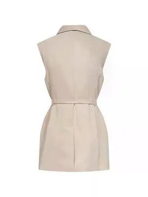 P.a.r.o.s.h Belted Sleeveless Top - Neutrals