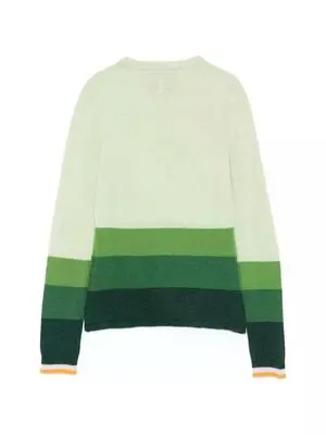 La DoubleJ Striped Pullover Sweater - Green