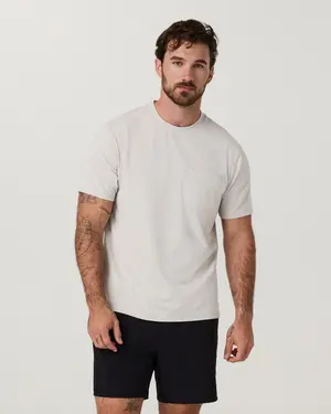 Vuori Vuori Short Sleeve Ponto Pocket T-shirt - Relaxed Fit Suede