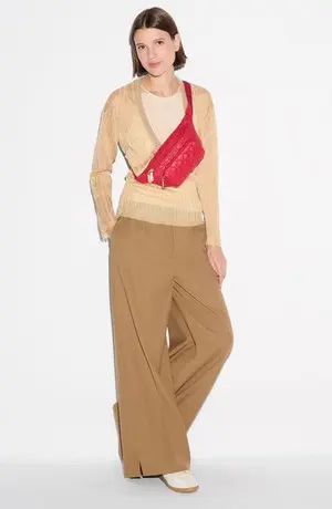 Mz Wallace Small Metro Quilted Nylon Sling Bag - Apple