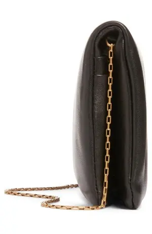 Saint Laurent Small Calypso Leather Wallet On A Chain