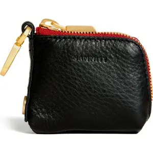 HAMMITT Syd Pouch - Black/brushed Gold Red Zip