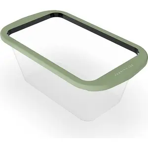 HENNING LEE Look And Cook Clear Silicone Loaf Pan - Moss