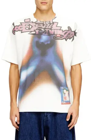 DIESEL® T-boxt-v13 Oversize Graphic T-shirt