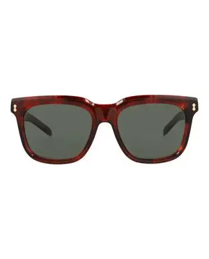 Gucci Square Frame Recycled Acetate Sunglasses - Havana Havana Grey (gg1523s/30014802/002)