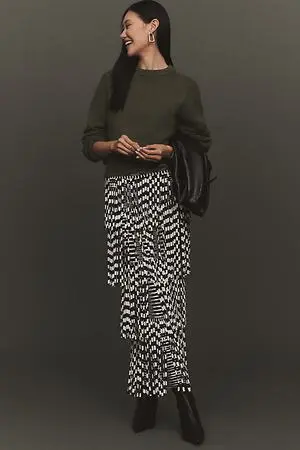 SIMONMILLER Za Za Frge Knit Midi Skirt