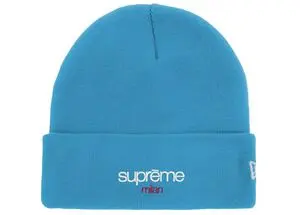 Supreme Classic Logo Beanie - Light Blue