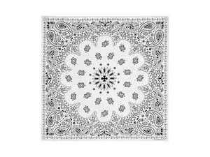 Chrome Hearts Floral Print Silk Bandana - White