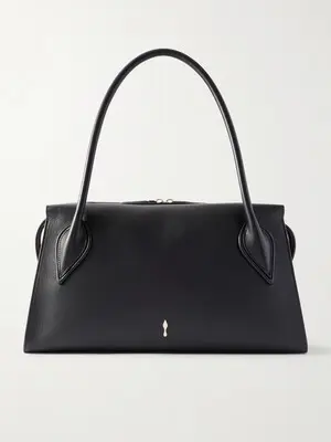 CHRISTIAN LOUBOUTIN Venus Medium Leather Shoulder Bag - Black
