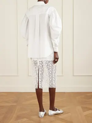 Simone Rocha Embellished Cotton-poplin Shirt