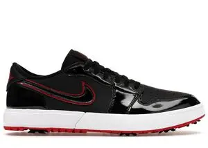 JORDAN 1 Retro Low Golf Sneakers - Black/white/varsity Red