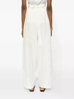 P.a.r.o.s.h Embroidered Trousers - White