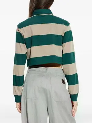 Emporio Armani Striped Polo Top