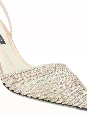 Giorgio Armani Braided Slingback Pumps