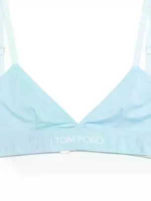 TOM FORD Triangle Logo-detail Bra - Blue
