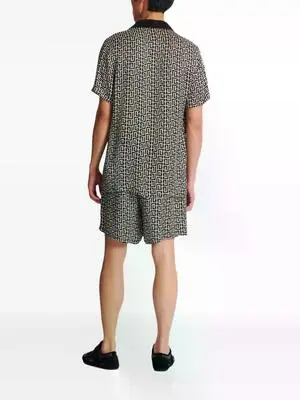 Balmain Pb-monogram Short-sleeve Shirt