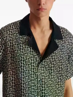 Balmain Pb-monogram Short-sleeve Shirt