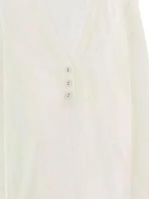Paul Smith Button-up V-neck Top - Neutrals