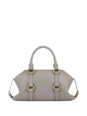 Alexander McQueen Farringdon Ring Leather Tote Bag - Grey