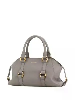 Alexander McQueen Farringdon Ring Leather Tote Bag - Grey
