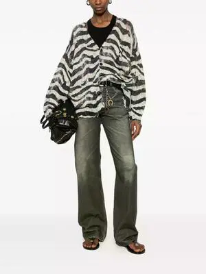 R13 Zebra-printed Oversized Cardigan