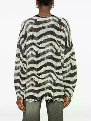 R13 Zebra-printed Oversized Cardigan