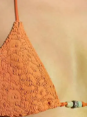 Bond Eye Ingrid Triangle Bikini Top - Orange