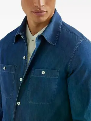 Brunello Cucinelli Chest-pockets Long-sleeve Shirt